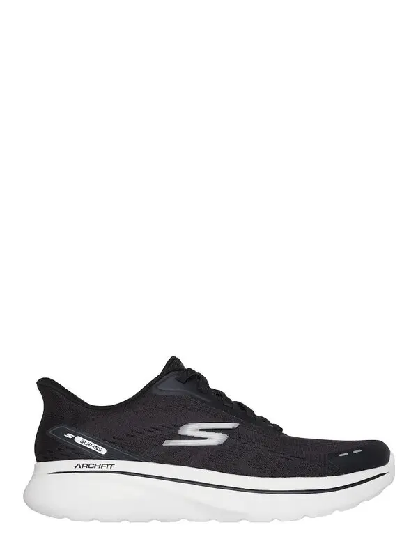 Sketchers Slip-ins Go Walk Arch Fit "n'joy Nobendin" Sneakers - Black/white