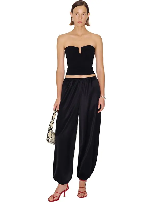 REFORMATION Yara Knit Top - Black