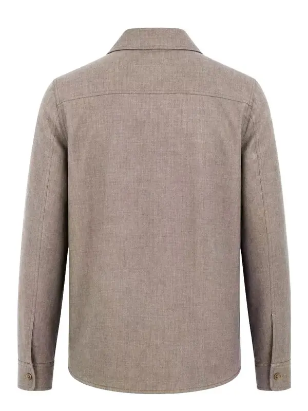 BRIGLIA 1949 Button-up Pocket-detail Jacket - Neutrals