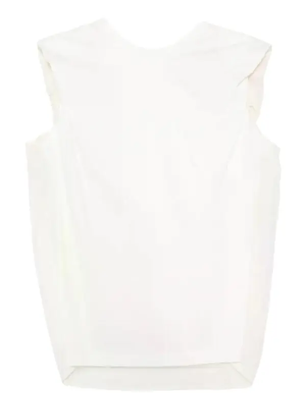 JNBY Polka Dot Sleeveless Blouse - White