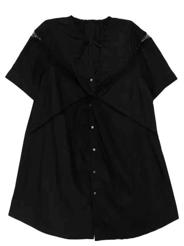 JNBY Twisted Lace-trimmed Dress - Black