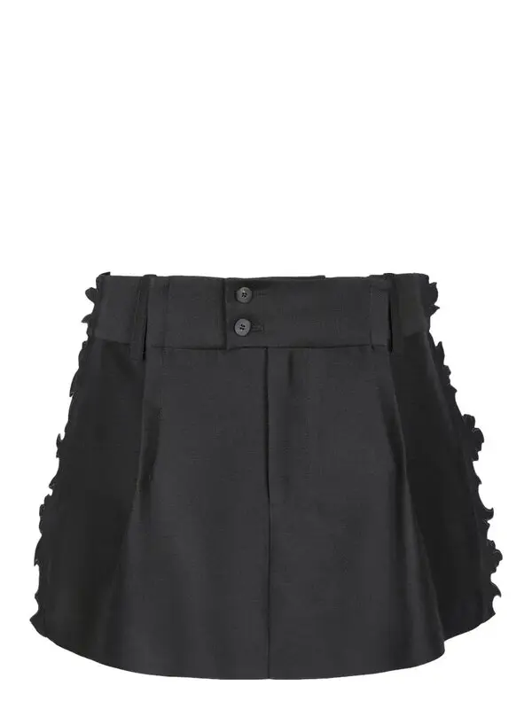 JNBY Floral Appliqué Culottes - Black