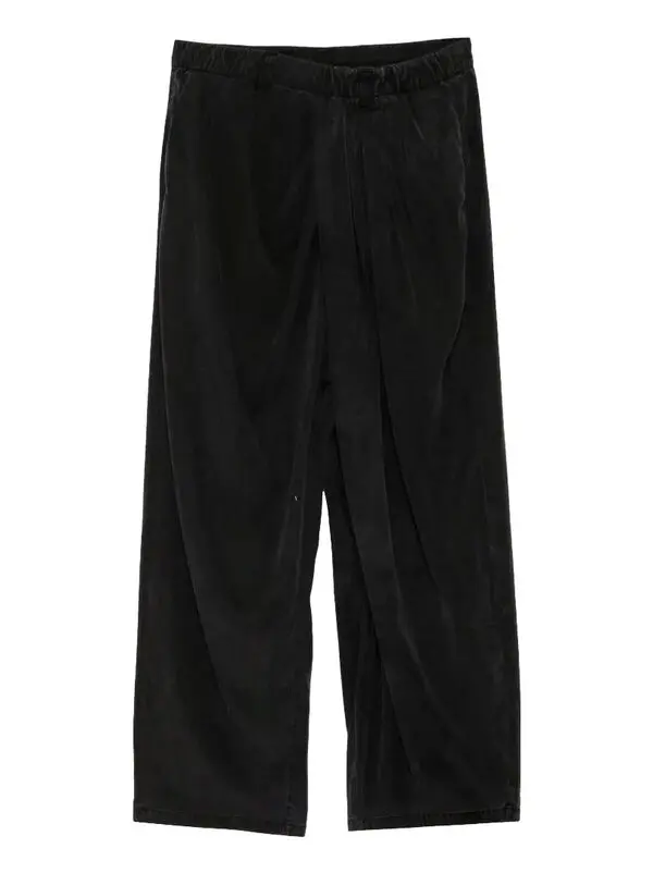 CROQUIS Logo-patch Trousers - Grey