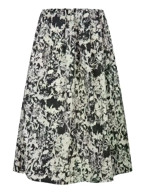 JNBY Floral-print Skirt - Black