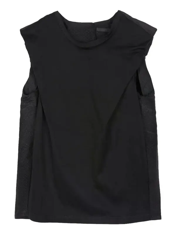 JNBY Sleeveless Round Neck Blouse - Black