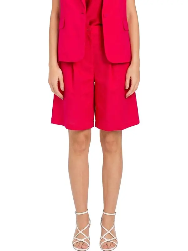 TWINSET Tailored Shorts - Red