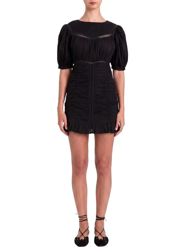 TWINSET Elegant Dress With Lace Accents - Black