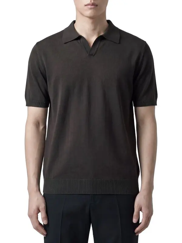 ROBERTO COLLINA Polo Shirt - Brown