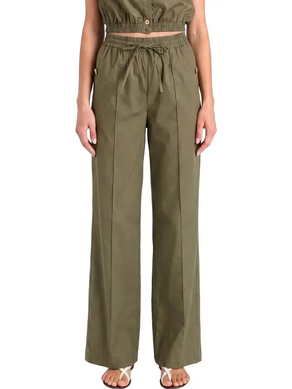 TWINSET Wide Leg Trousers - Green