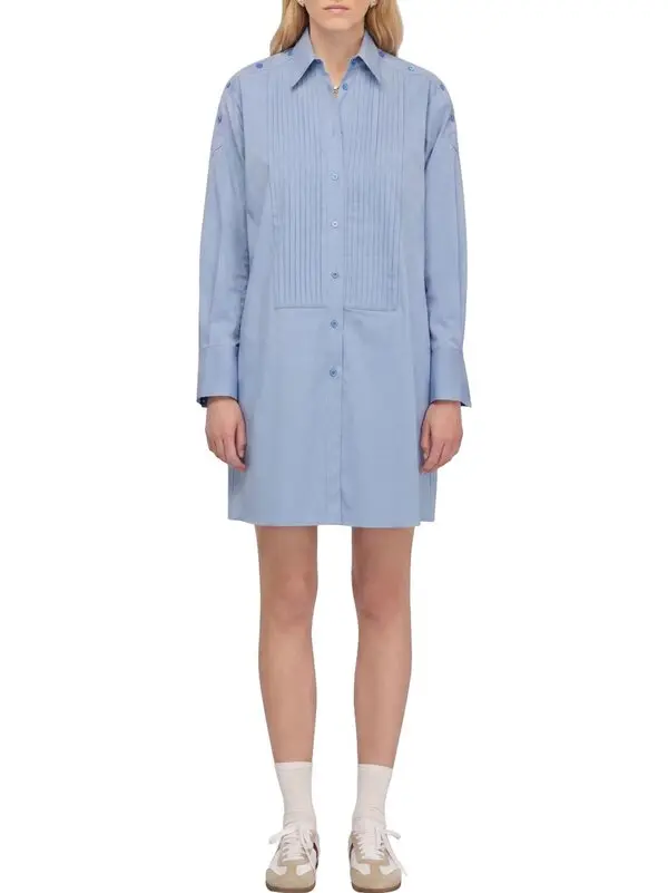 SEMICOUTURE Long Cotton Shirt - Grey