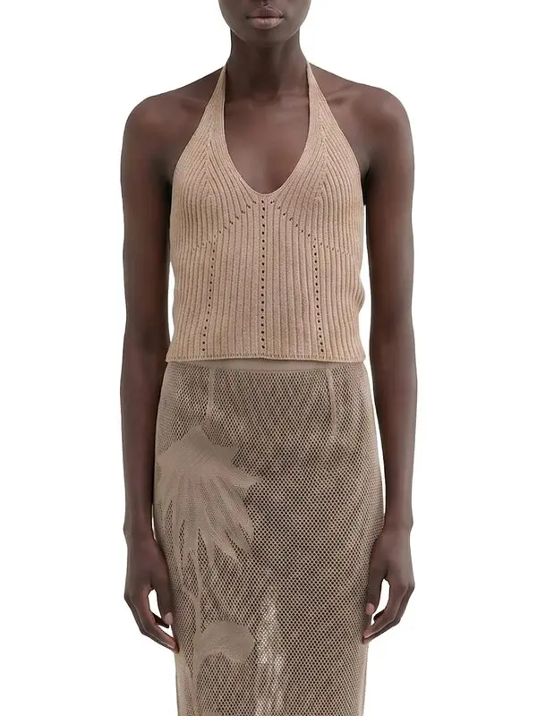 MARGHERITA MACCAPANI Mariah Knit Top - Beige