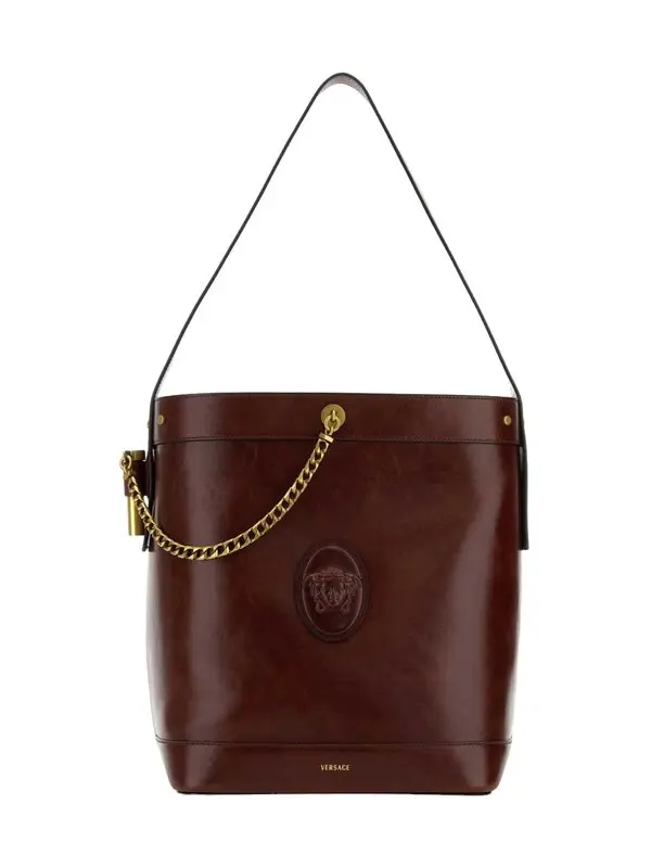 Versace Leather Shoulder Bag - Pink