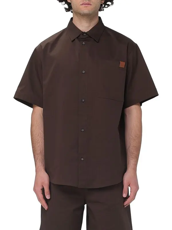 DARKPARK Stretch Cotton Casual Shirt - Brown