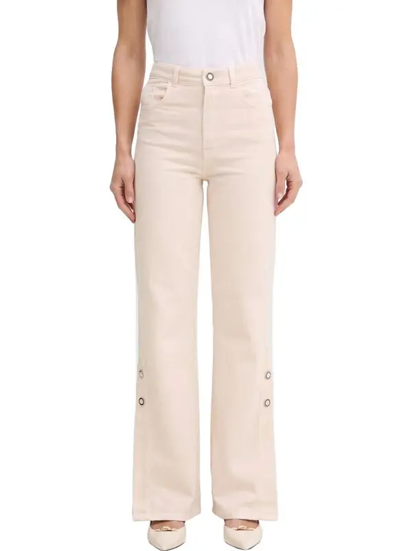 TWINSET Button Detailed Jeans - White 1