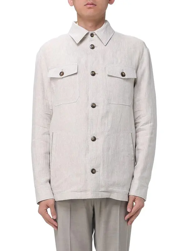 Canali Textured Jacket - Beige