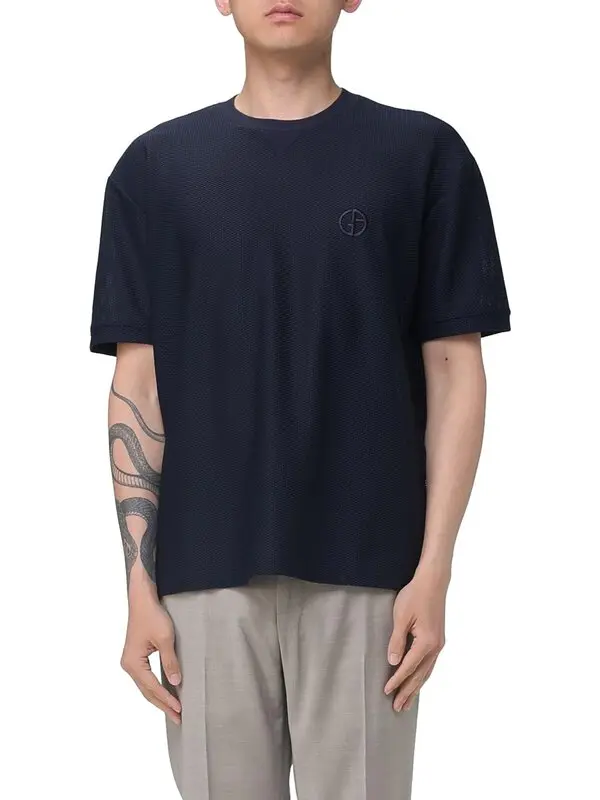 Giorgio Armani Jersey Crew-neck T-shirt - Black