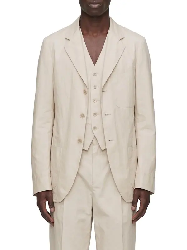 MAISON MARGIELA Single Breasted Blazer - Beige