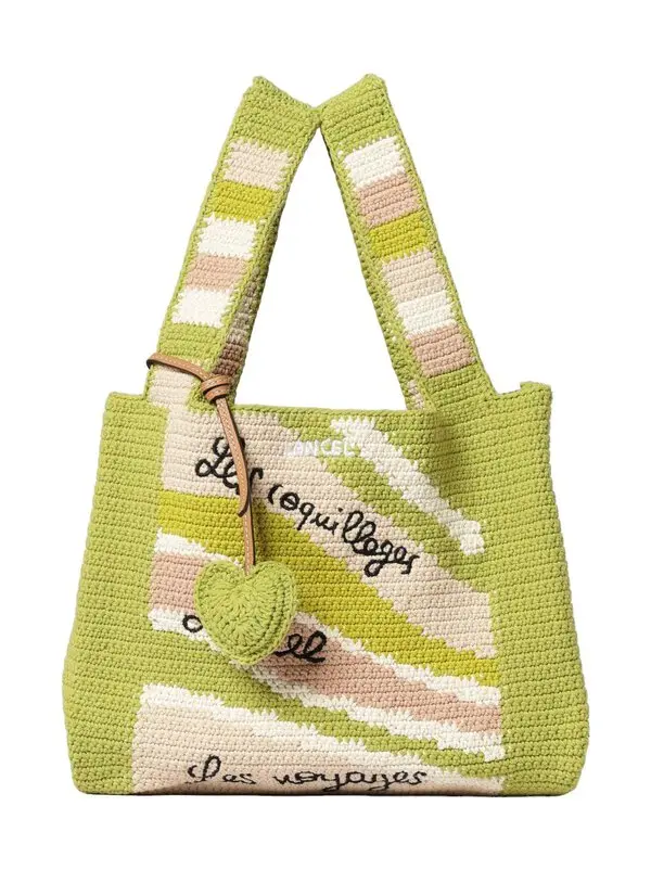 LANCEL Woven Shoulder Bag - Kiwi