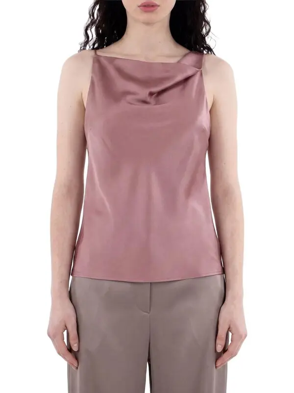ALYSI Draped Blouse - Blush Pink
