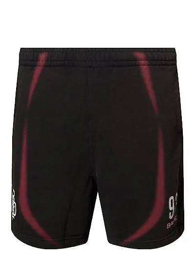 A BATHING APE Football Logo-print Cotton-jersey Sweat Shorts - Black