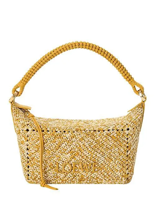 Loewe Cala Raffia Mini Bag - Mustard