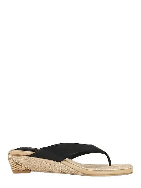 Rag & Bone Jo Thong Wedge Sandal - Black