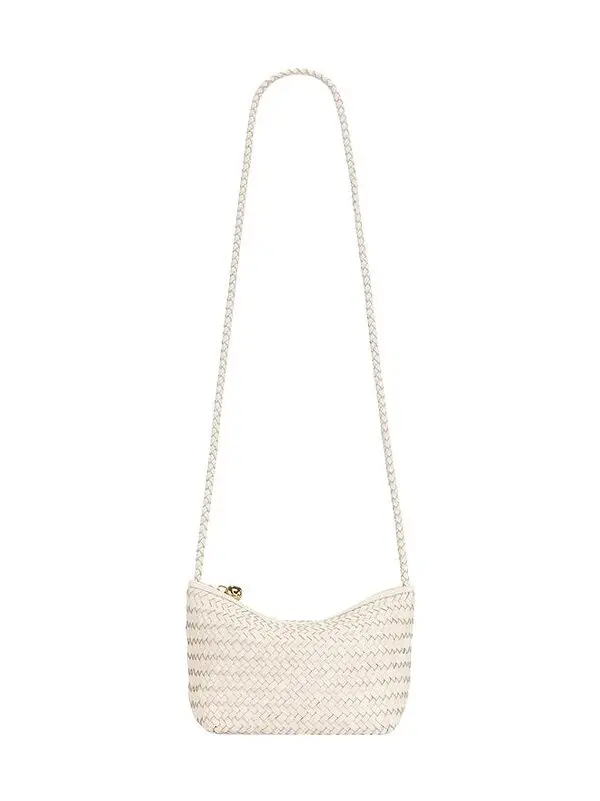 Madewell Handwoven Leather Crossbody Bag - Vintage Muslin