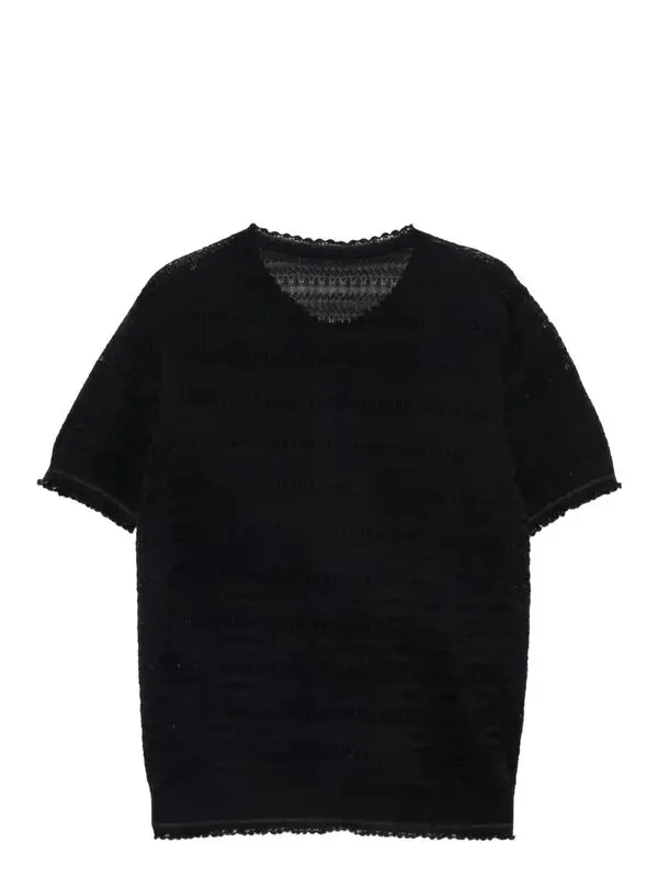 JNBY Short-sleeved Blouse With Front Button Fastening - Black