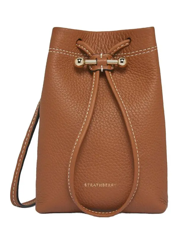 Strathberry Osette Pouch Bag - Brown