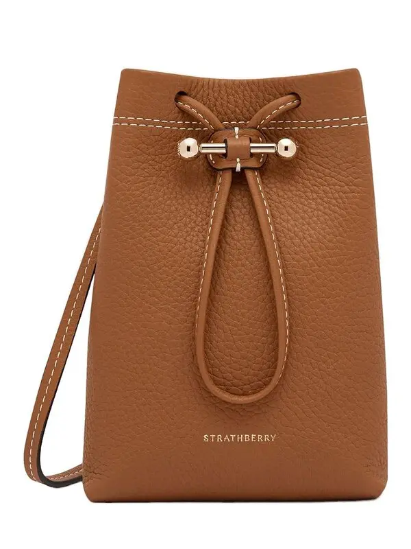 Strathberry Osette Large Pouch Bag - Brown