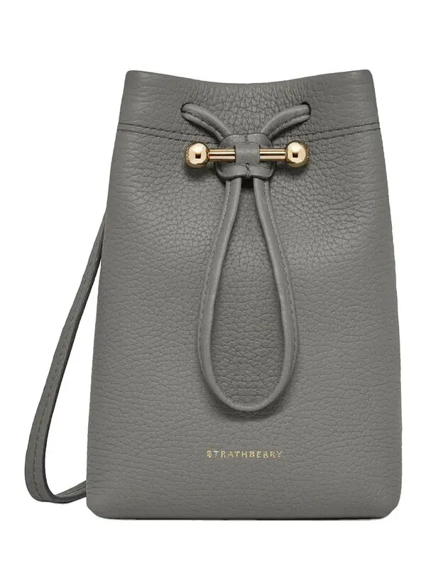 Strathberry Osette Pouch Bag - Grey
