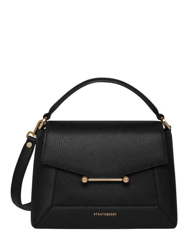 Strathberry Mosaic Top Handle Handbag - Black