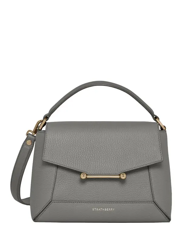 Strathberry Mosaic Top Handle Handbag - Grey