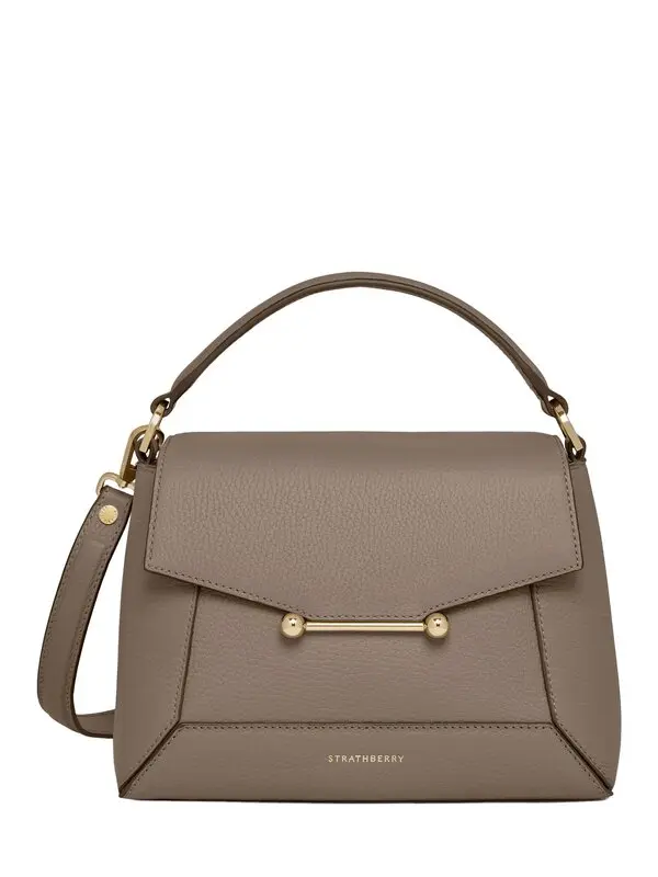 Strathberry Mosaic Top Handle Handbag - Grey