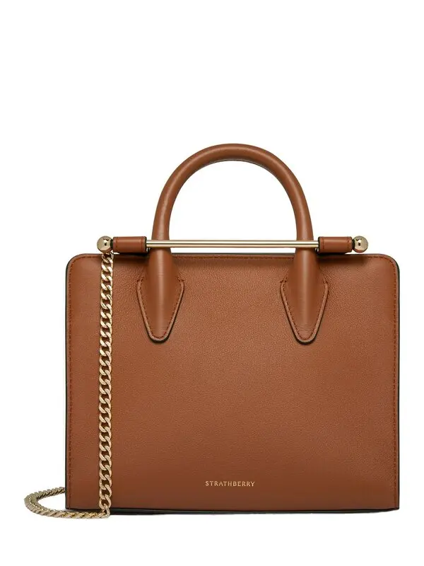 Strathberry Mini Tote Bag - Brown