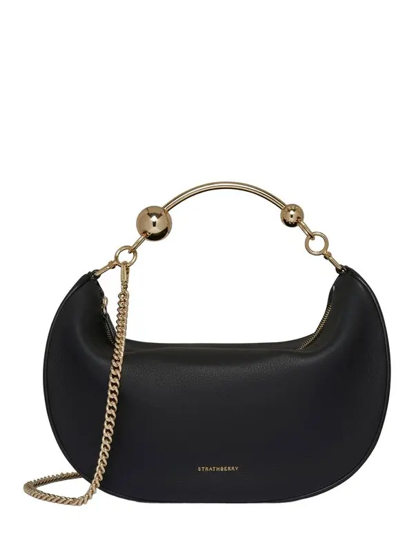 Strathberry Crescent Moon Handbag - Black