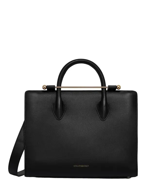 Strathberry Midi Tote Bag - Black