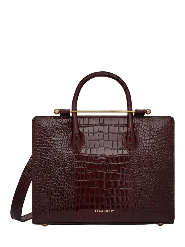 Strathberry Midi Tote Bag - Red