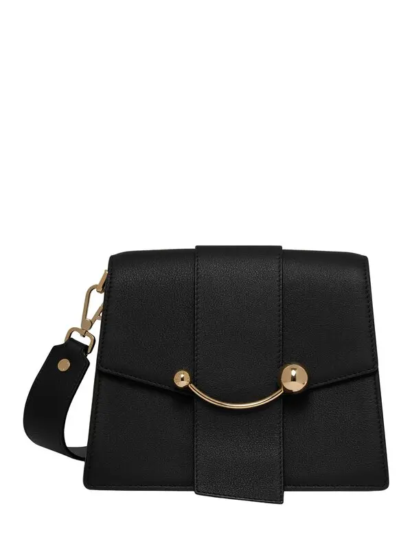 Strathberry Box Crescent Handbag - Black