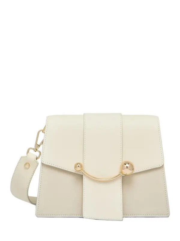 Strathberry Box Crescent Handbag - White