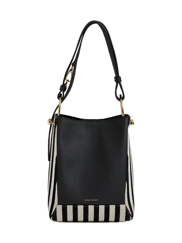 Strathberry Lana Midi Bucket Bag - Black