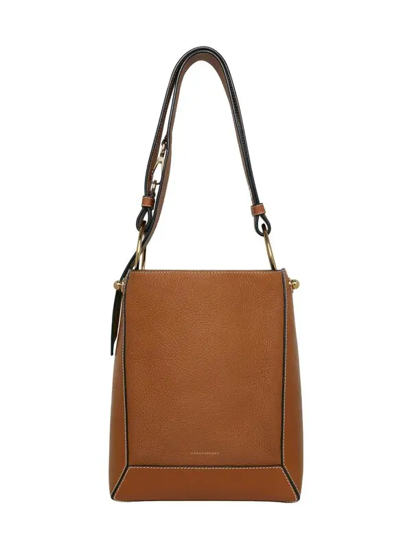 Strathberry Lana Midi Bucket Bag - Brown