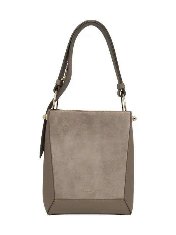 Strathberry Lana Midi Bucket Bag - Grey