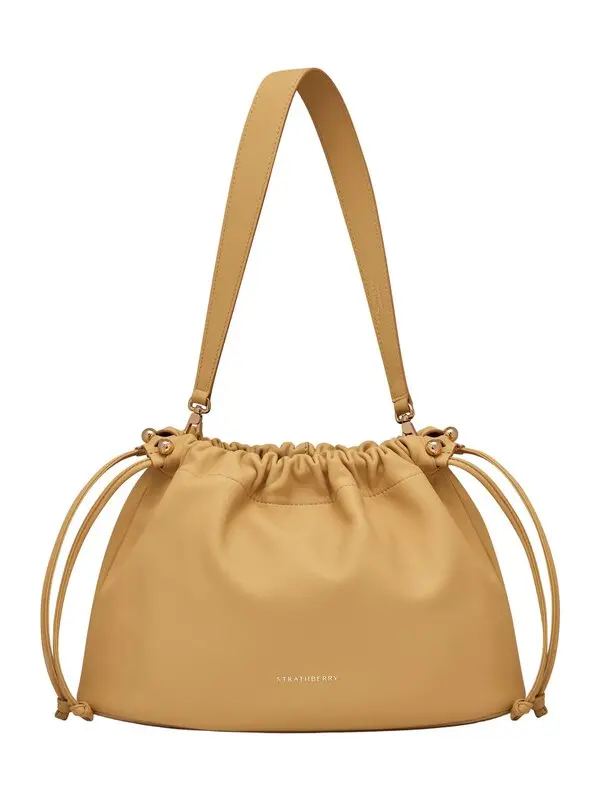 Strathberry Charlotte Midi Drawstring Bag - Yellow