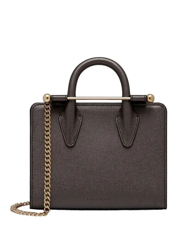 Strathberry Nano Tote Top Handle Bag - Grey