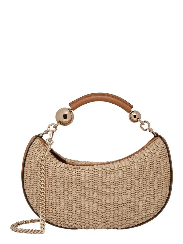 Strathberry Crescent Moon Mini Bag - Brown