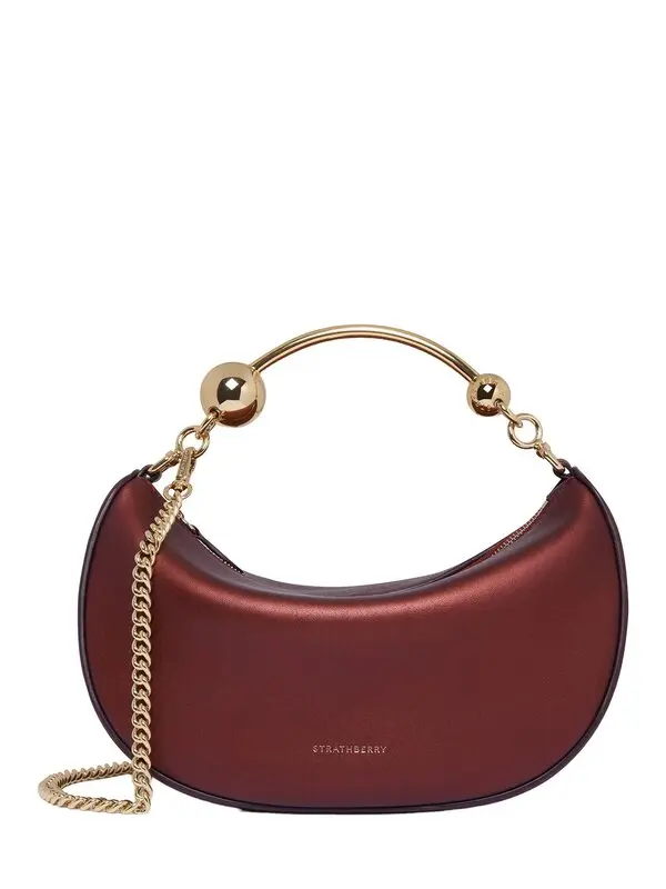 Strathberry Crescent Moon Mini Bag - Red