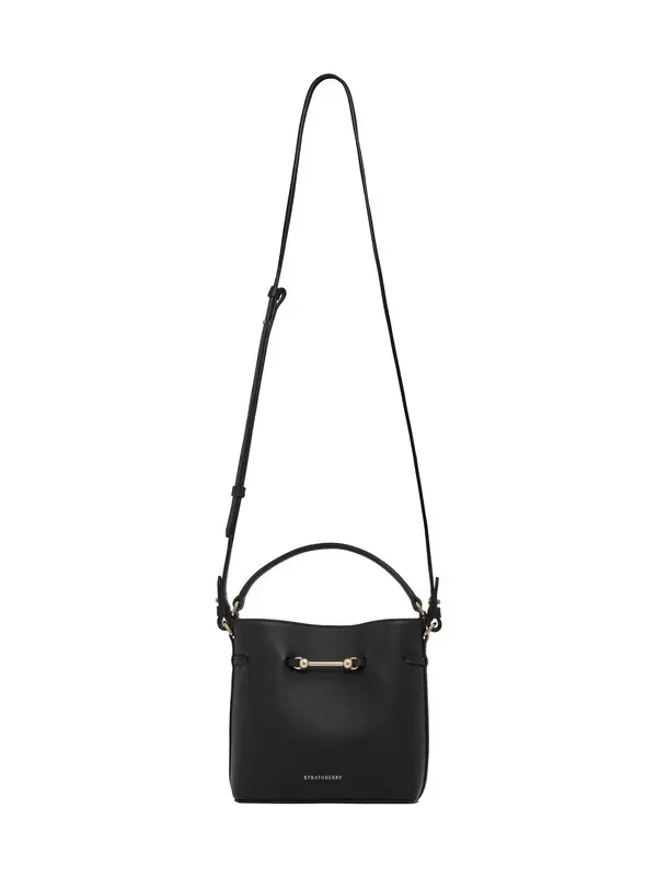 Strathberry Corda Bucket Mini Bag - Black