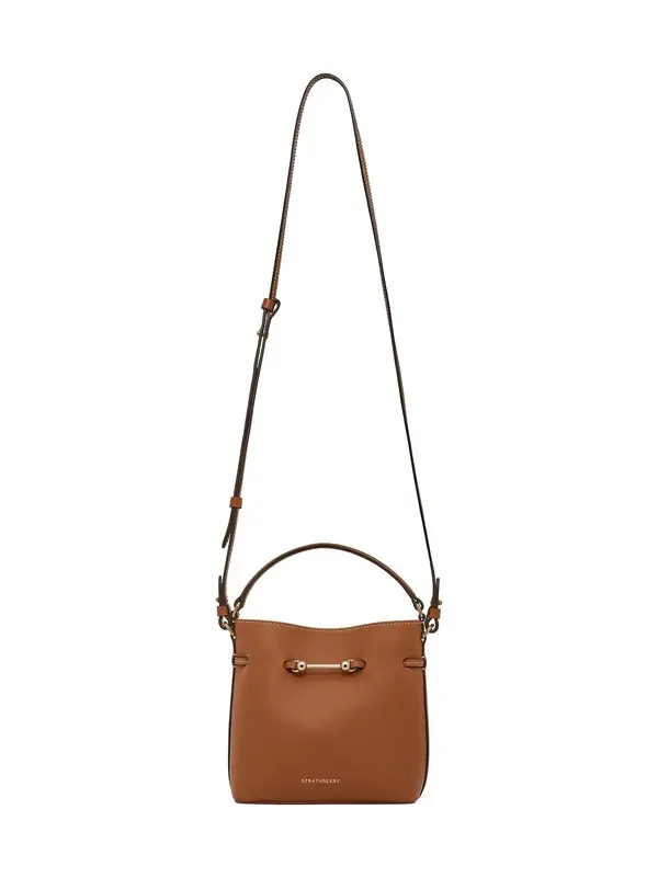 Strathberry Corda Bucket Mini Bag - Brown