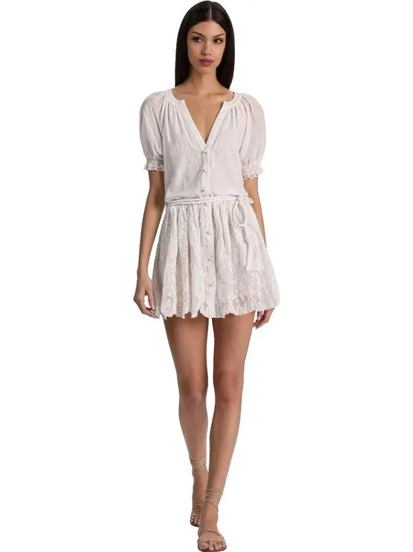 Alice + Olivia Thalia Tunic Dress - White
